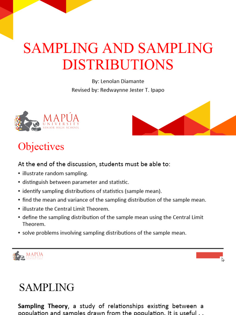 Co4 - Sampling and Sampling Distributions (Mean) | PDF | Sampling ... Co4 - Sampling and Sampling Distributions (Mean) | PDF | Sampling ...