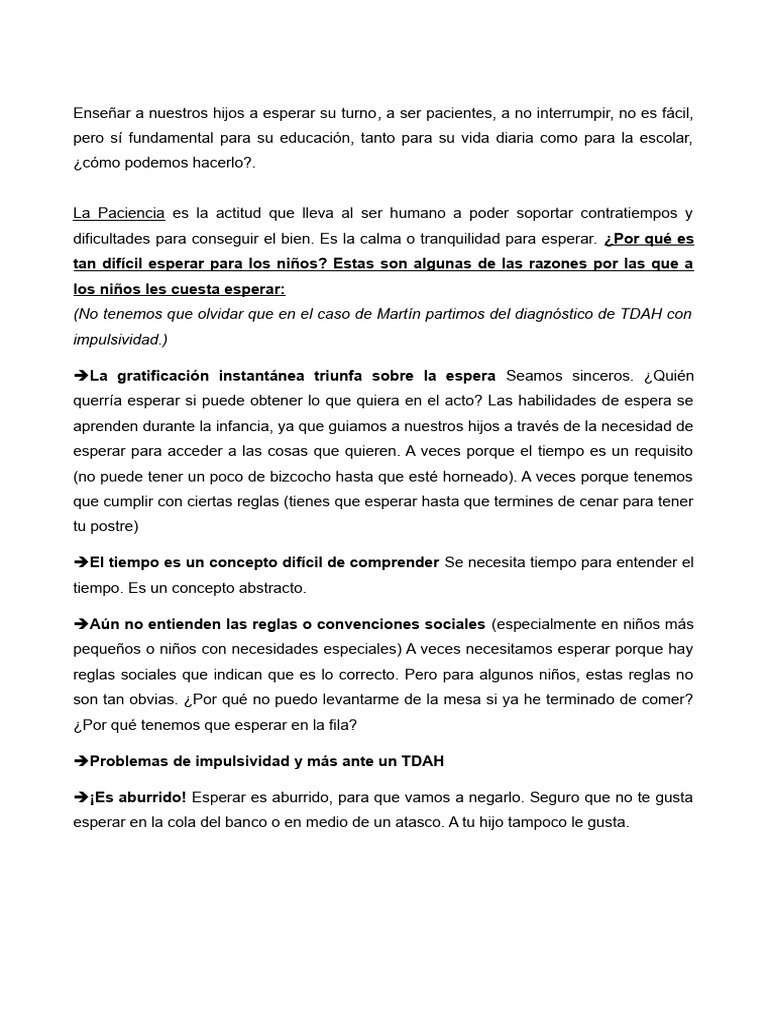 Pautas Tiempos en Espera | PDF