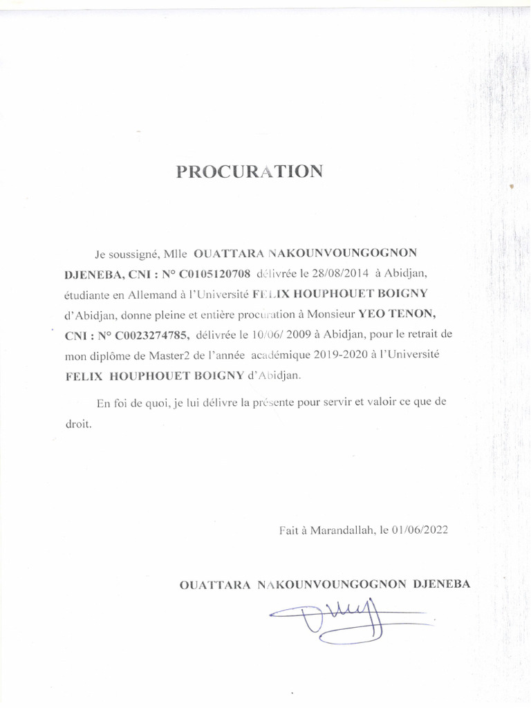 Procuration(1) | PDF