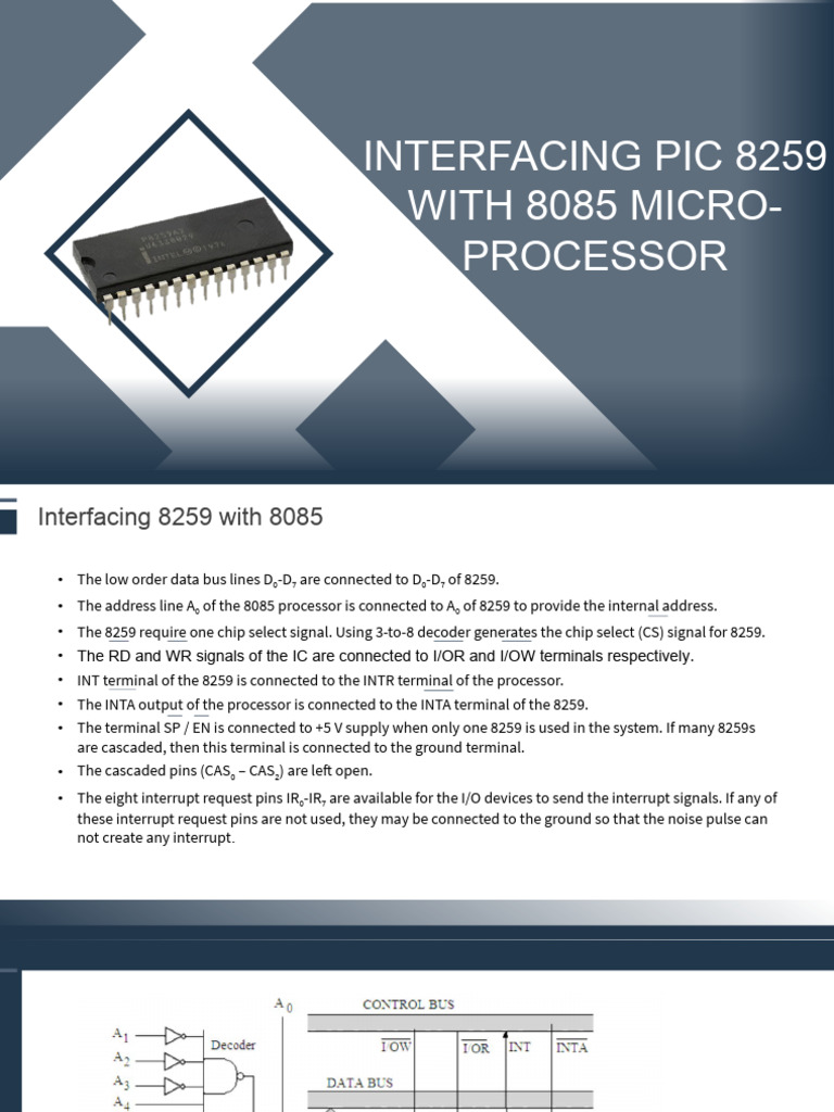PIC 8259 Interface | PDF | Electrical Engineering | Computer Science