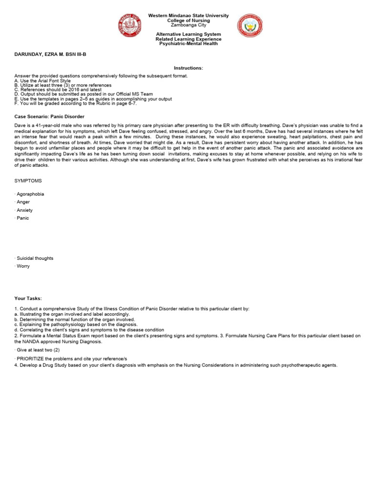 Darunday Sic | PDF | Panic Disorder | Fear