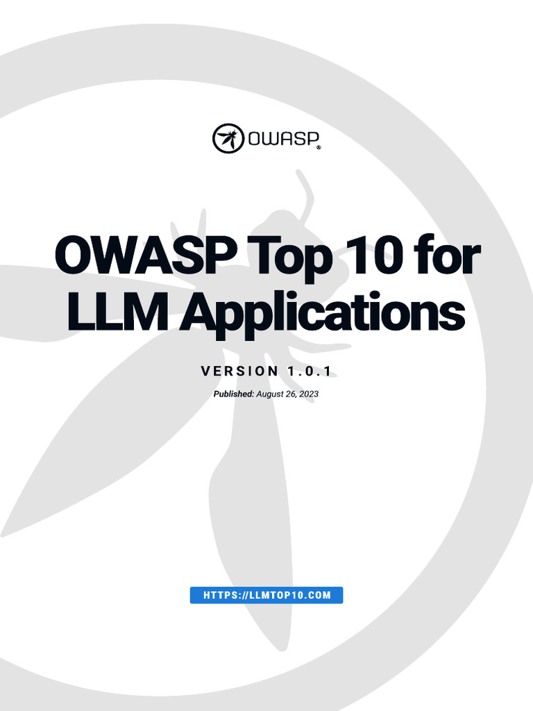 OWASP Top 10 For LLMs 2023 v1 - 0 - 1 | PDF | Vulnerability (Computing) | Computer Security
