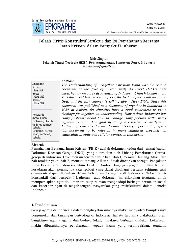 Telaah Kritis Konstruktif Struktur Dan Isi Pemaham | PDF | Agama & Spiritualitas