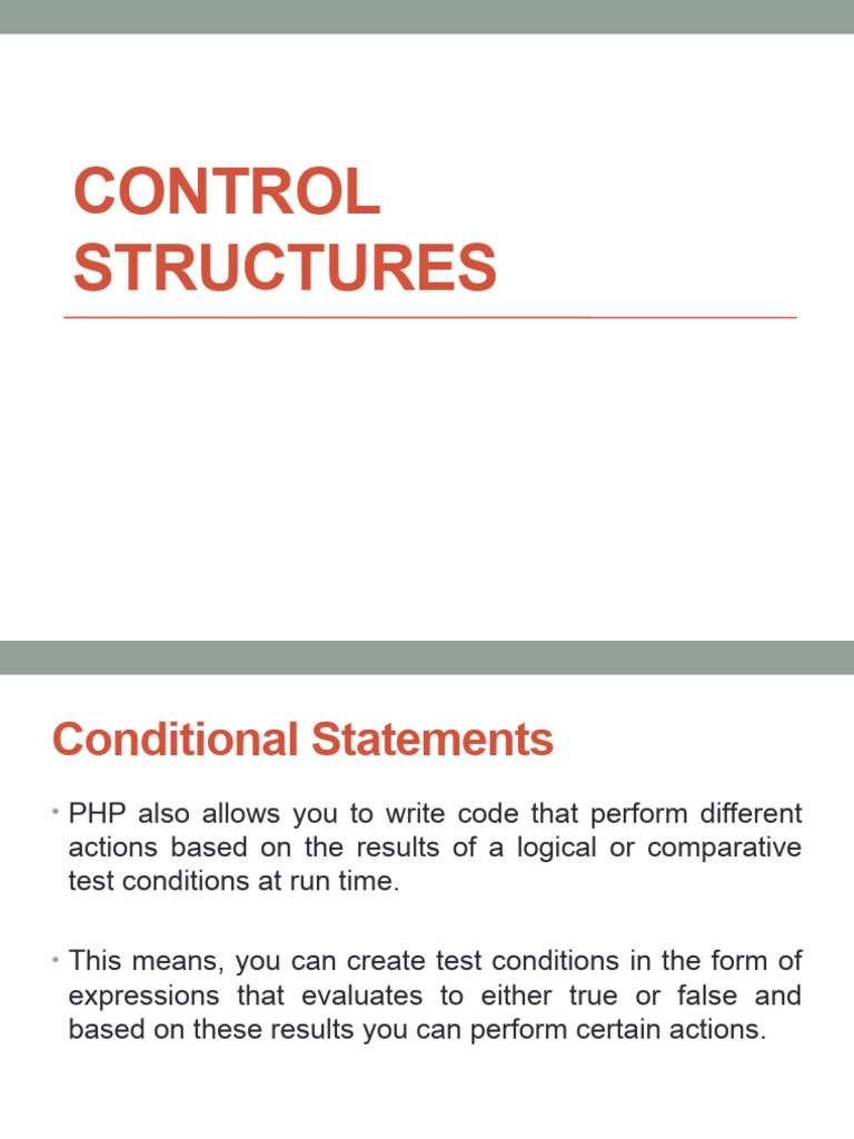 Control Structures | PDF | Control Flow | Grammar