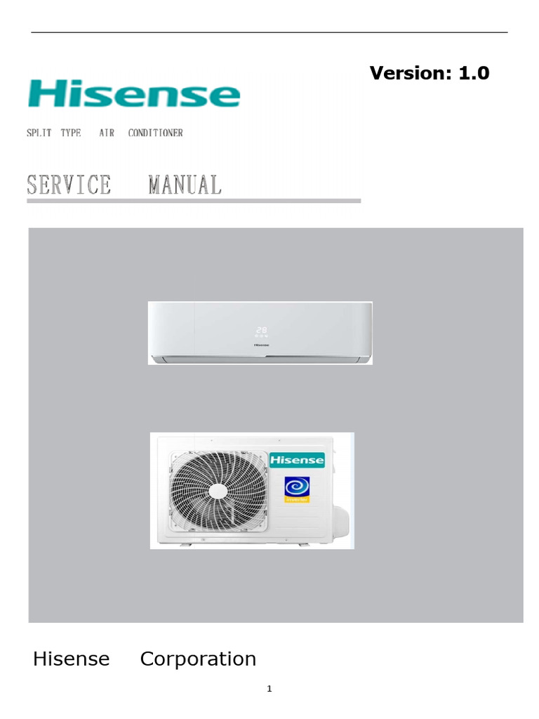 Hisense Service Manual | PDF | Air Conditioning | Leak
