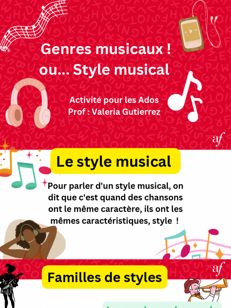 Découverte des genres musicaux | PDF