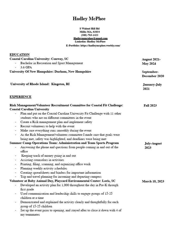 Resume Final-2 | PDF
