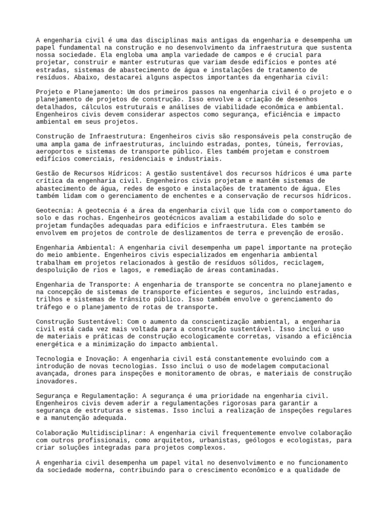 Engenharia Civil Pdf Engenharia Civil Engenharia