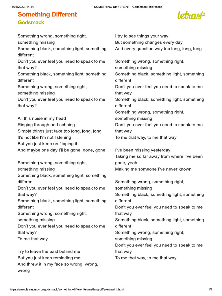Something Different GodSmack | PDF