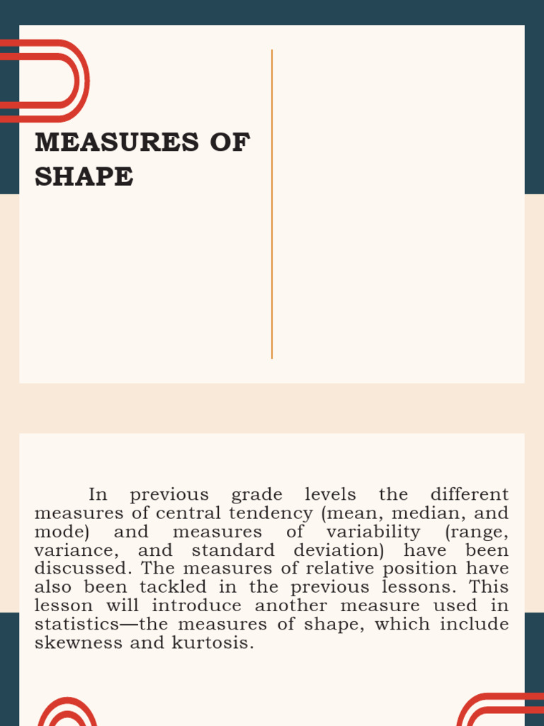 Measures of Shape | PDF | Skewness | Statistics
