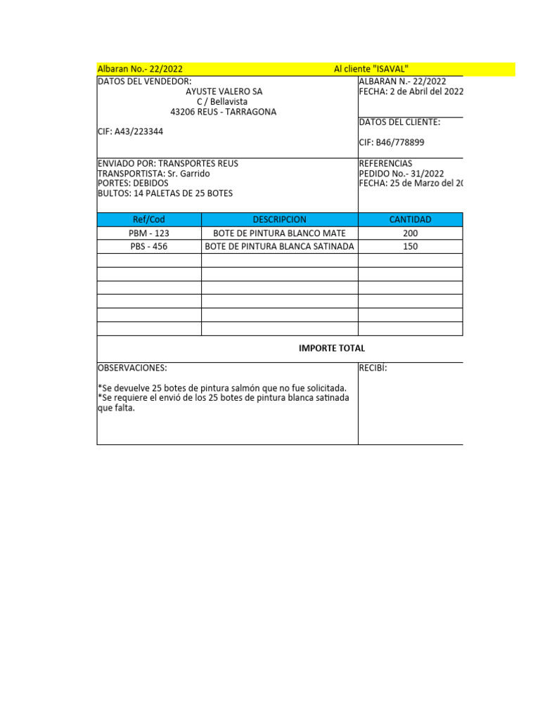 Deber Albaran SD | PDF