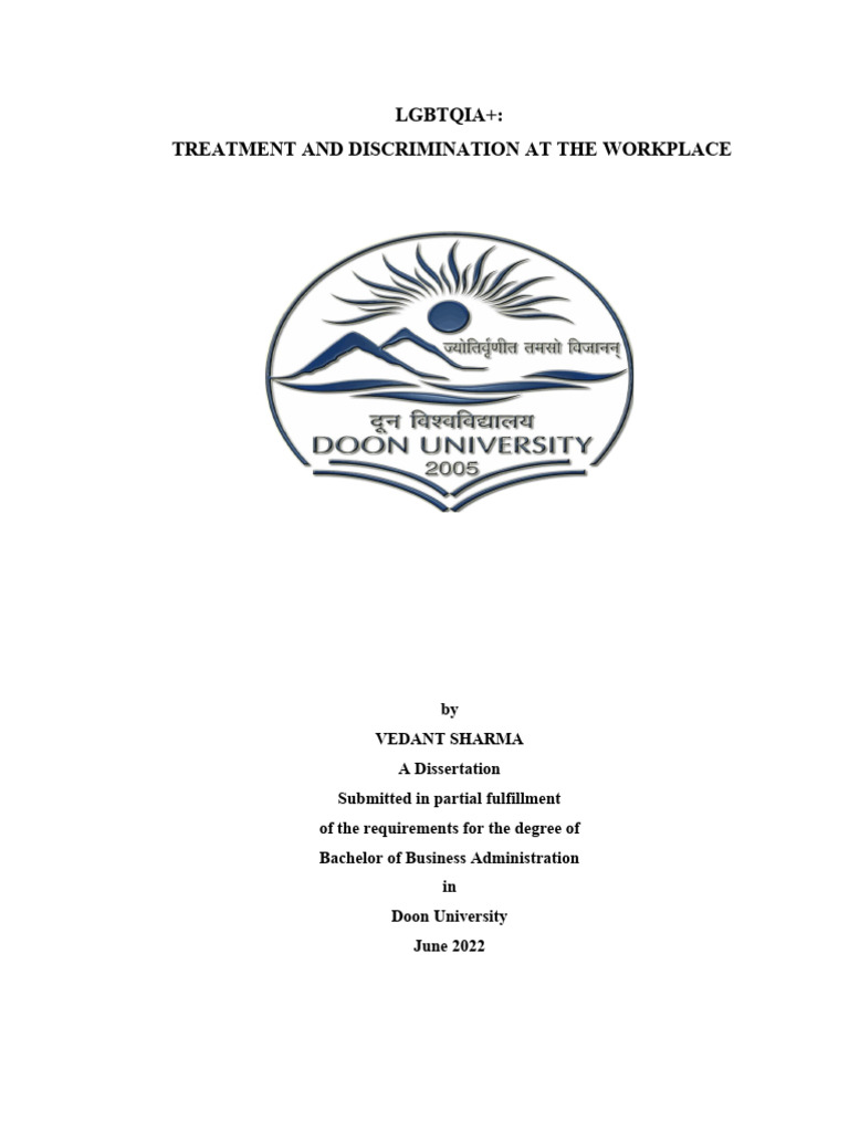 LGBTQIA Descrimination in The Workplace 1-1 | PDF | Lgbt | LGBTQIA+ Studies