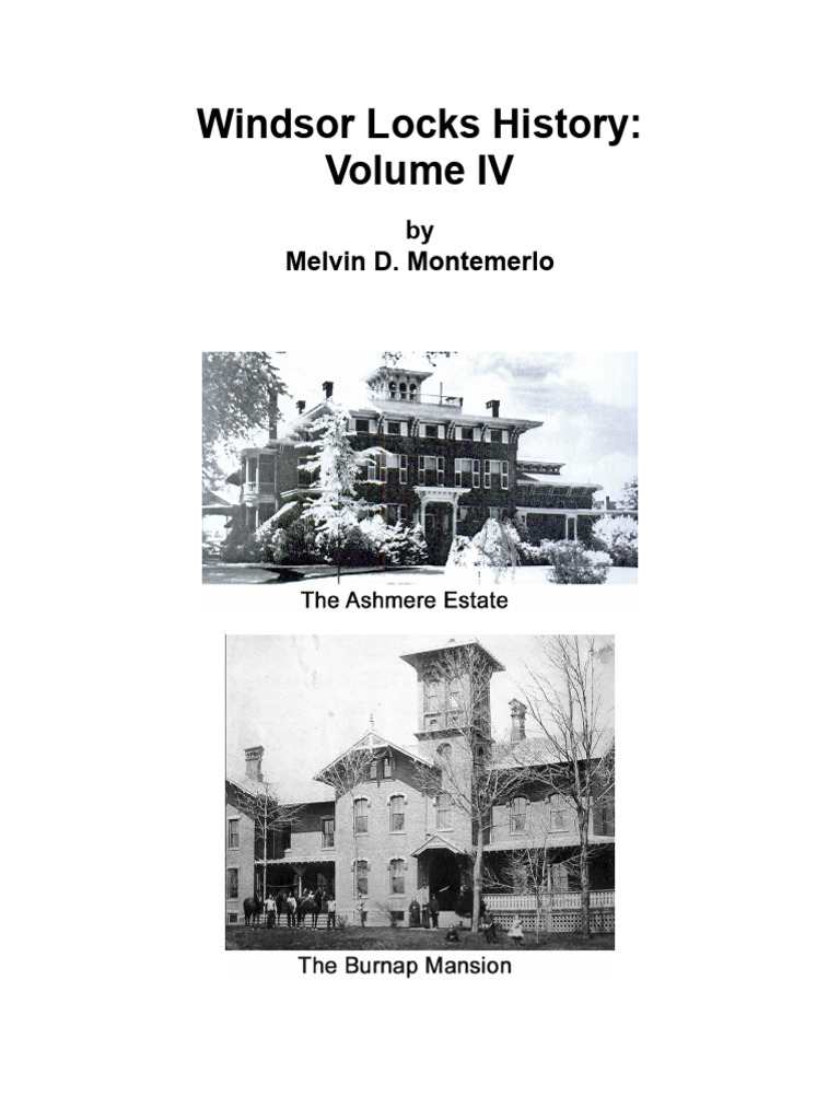 Windsor Locks History - Volume IV | PDF | Canal | Connecticut