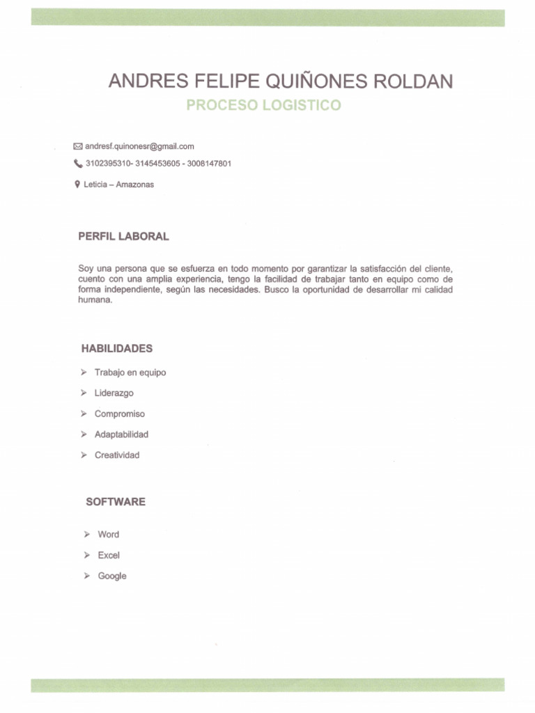 Andres Felipe Quiñones | PDF