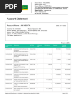 Kotak Mahindra Bank Statement Sample | PDF | Debit Card | Payments
