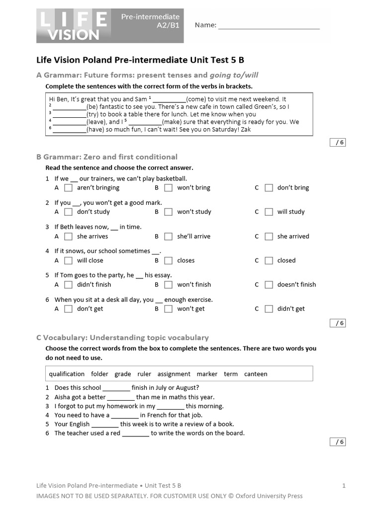 Lif Vis Pol Preint Unit 5b-300dpi | PDF | Helen Keller | Vocabulary