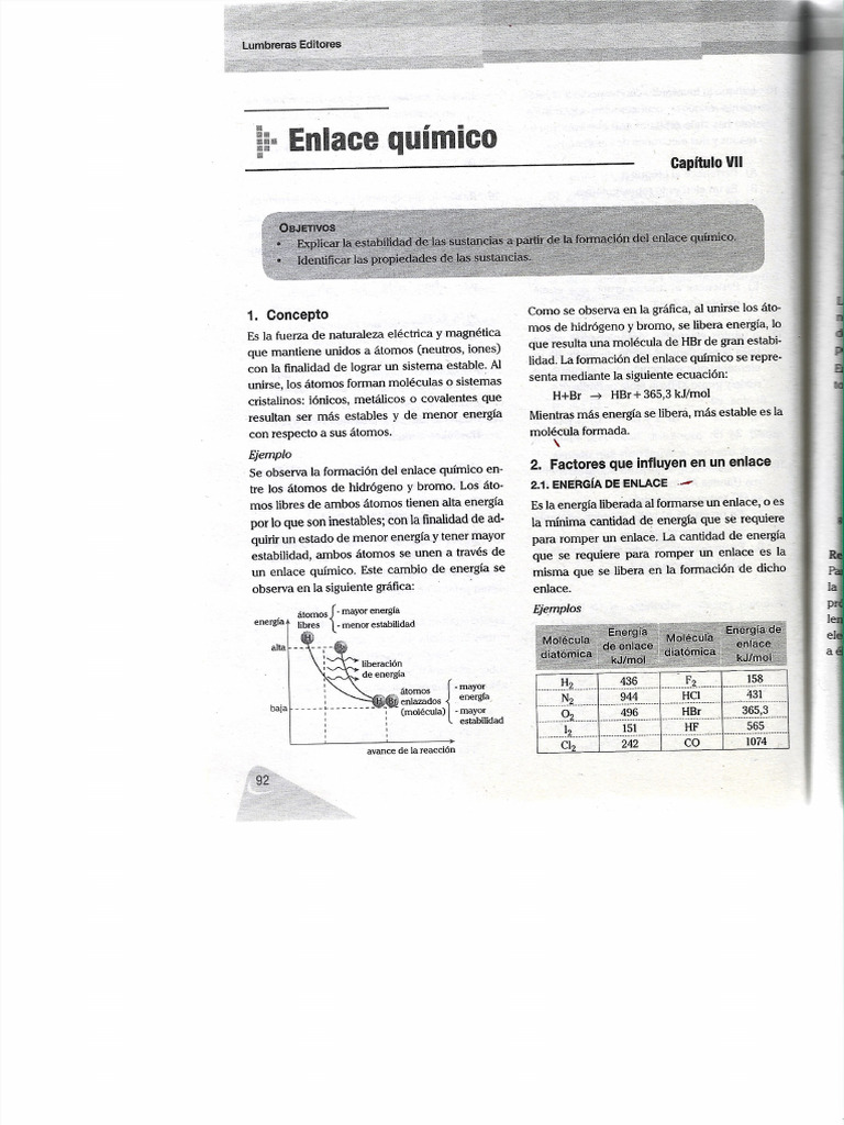 Enlace Químico Pdf