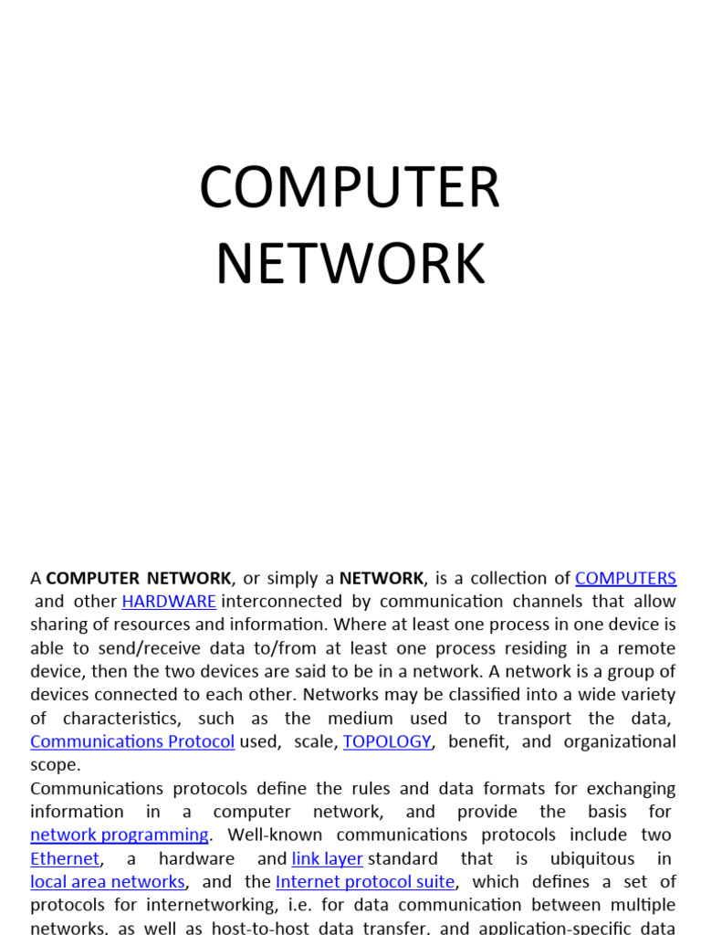 Presentation1 NETWORKING | PDF | Network Topology | Computer Network