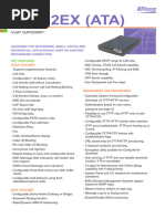 Ata190 - Cisco - Data Sheet | PDF | Session Initiation Protocol | Voice ...