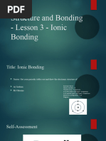 Ionic Bonding Dot and Cross Worksheet | PDF | Ion | Atoms