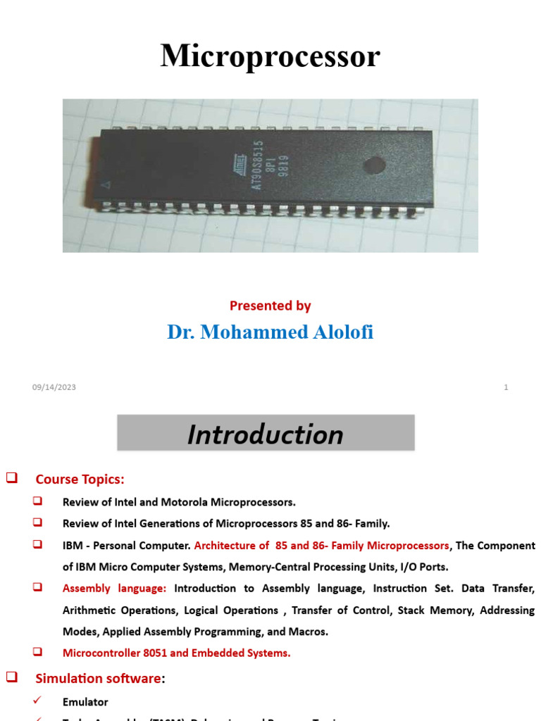 Micro - Lecture (CH 0) | PDF | Computer Data Storage | Central Processing Unit