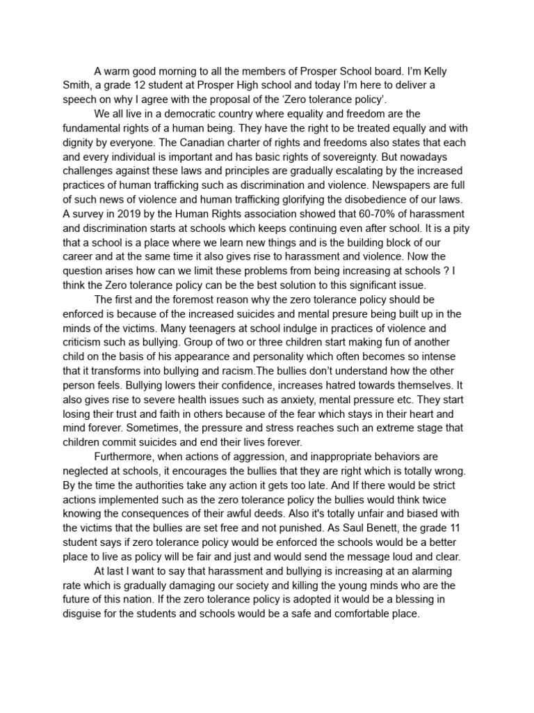 Persuasive Essay | PDF | Bullying | Violence