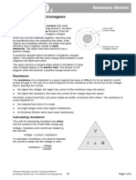 Electricity & Magnetism Worksheet | PDF | Voltage | Electric Charge