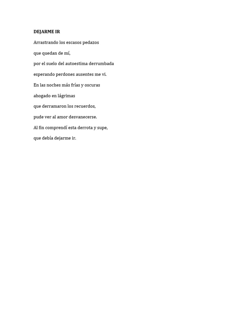 Dejame Ir | PDF