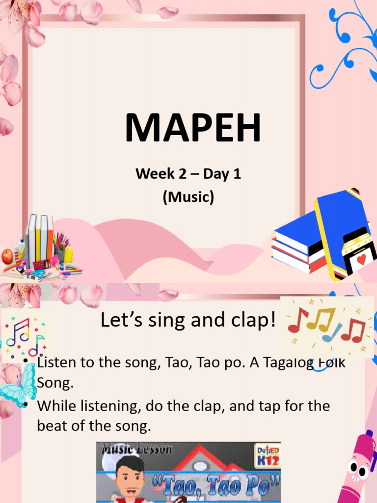 MAPEH Q1 Week 2 | PDF | Rhythm