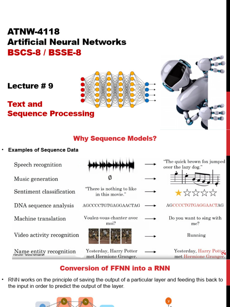 ANN Text and Sequence Processing | PDF | Artificial Neural Network | Computational Neuroscience