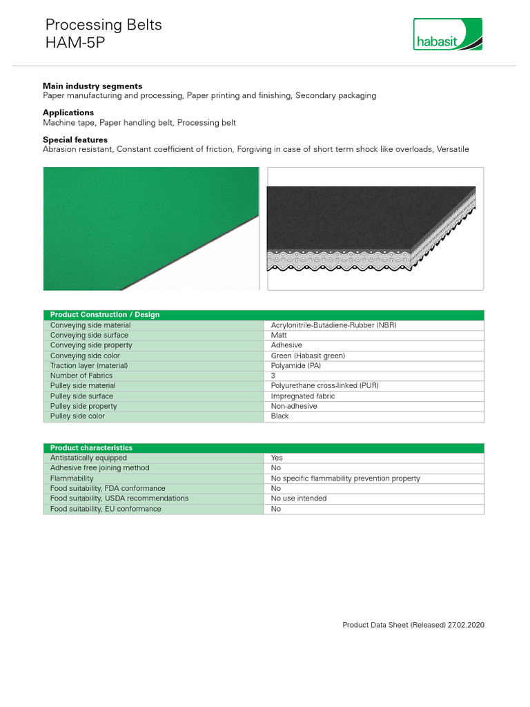 HAM 5P en Us | PDF | Belt (Mechanical) | Friction