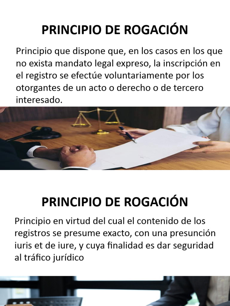 Principio de Rogación | PDF