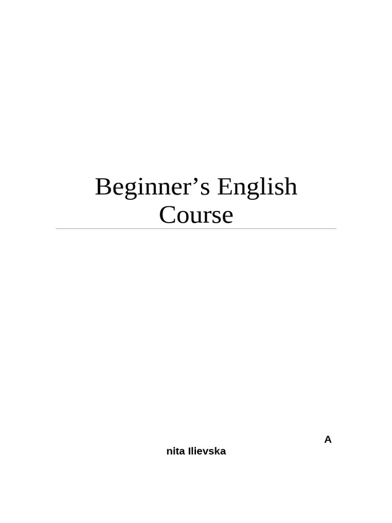 Beginner S English Course | PDF | Ringo Starr | Great Britain