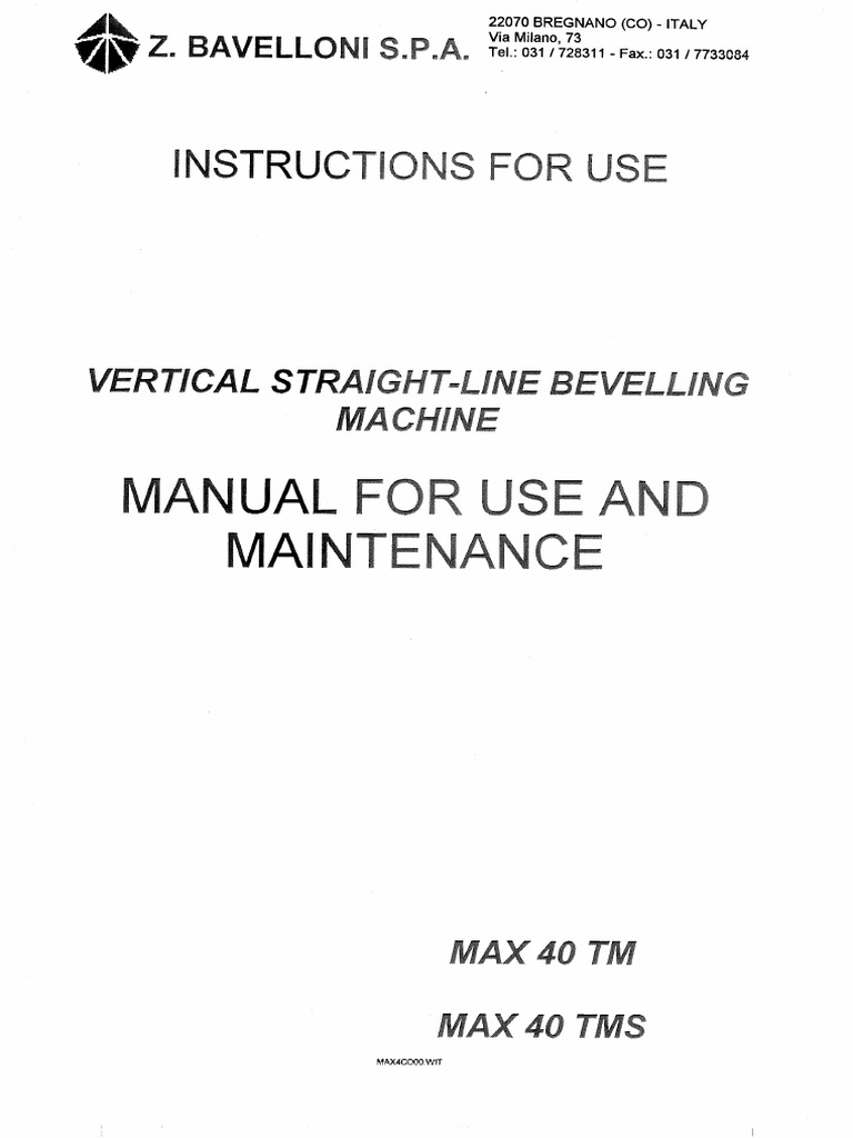 Max40tm Tms English Use Maint r0 | PDF