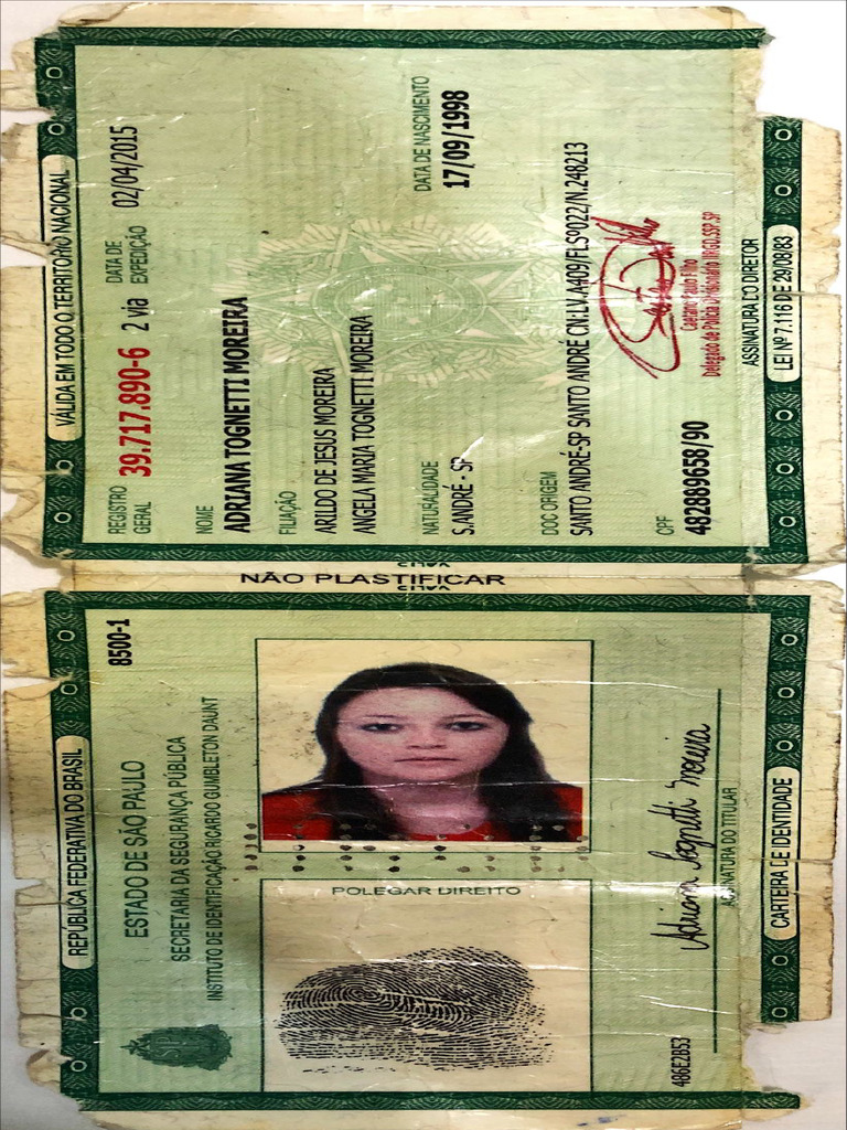 Identidade (RG) | PDF