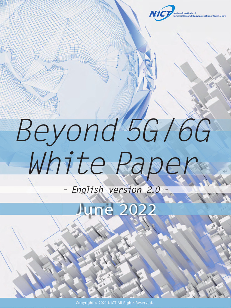 Nict b5g6g Whitepaperen v2 0 | PDF | Cyberspace | Computer Network