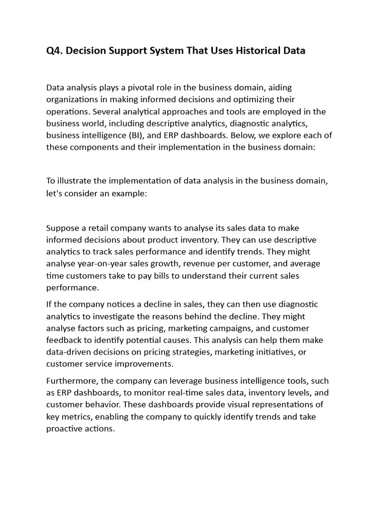 Mis And Dss Assignment Pdf Analytics Business Intelligence 