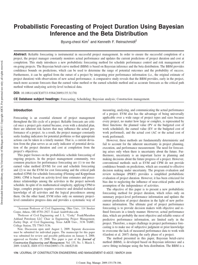 Kim2009 Pdf Forecasting Bayesian Inference
