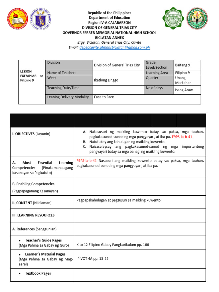 Lesson Exemplar | PDF