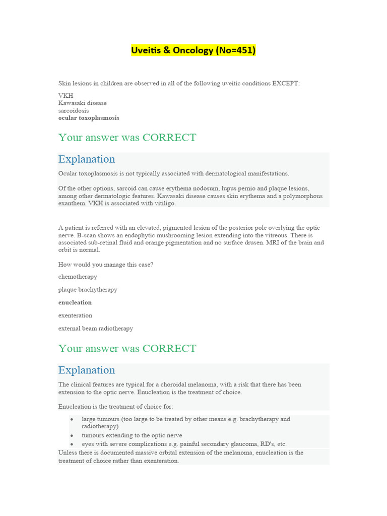 Eye Docs Uveitis | PDF | Candidiasis | Human Eye