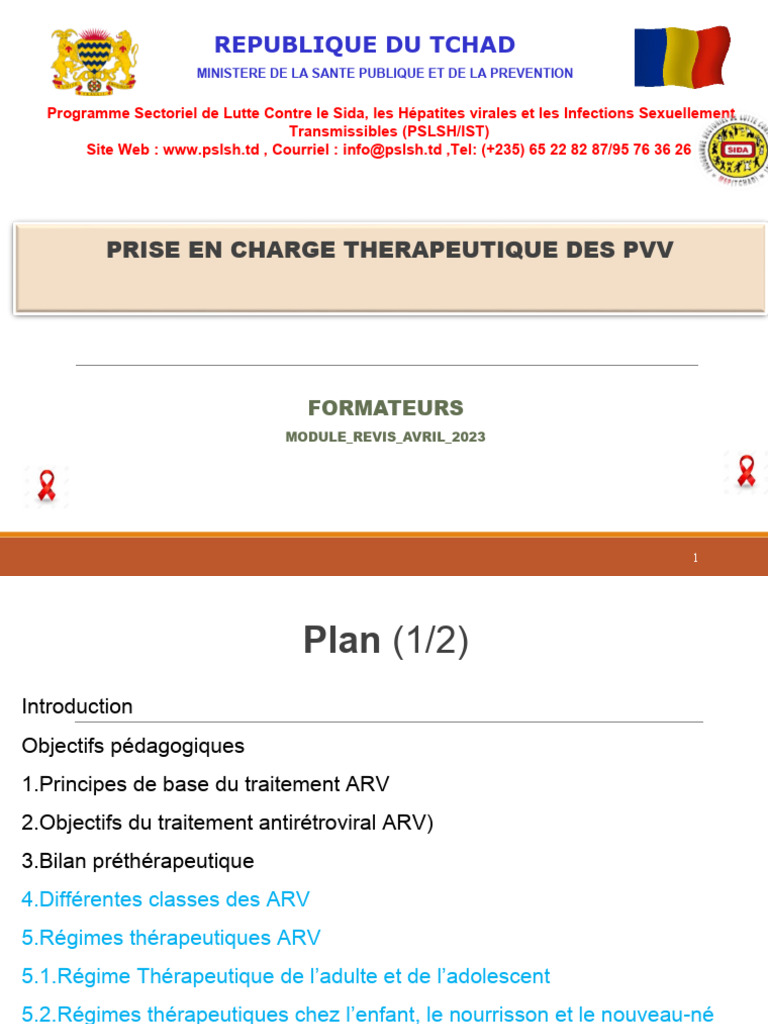 5 Pec Therapeutique Des PVV 05-5-23 Ok | PDF | VIH | SIDA