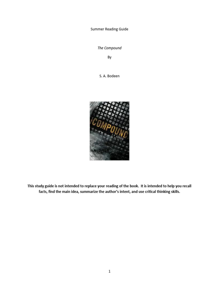 The Compound Reading Guide 8 | PDF