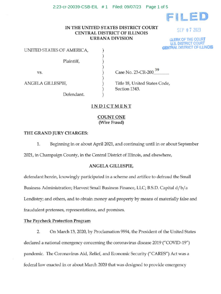 Criminal Case Filing 2:23-cr-20039 | PDF | Technology & Engineering