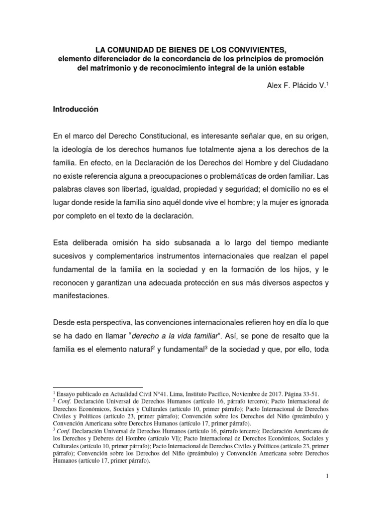 Comunidad de Bienes en Uniones de Hecho | PDF | Familia | Matrimonio