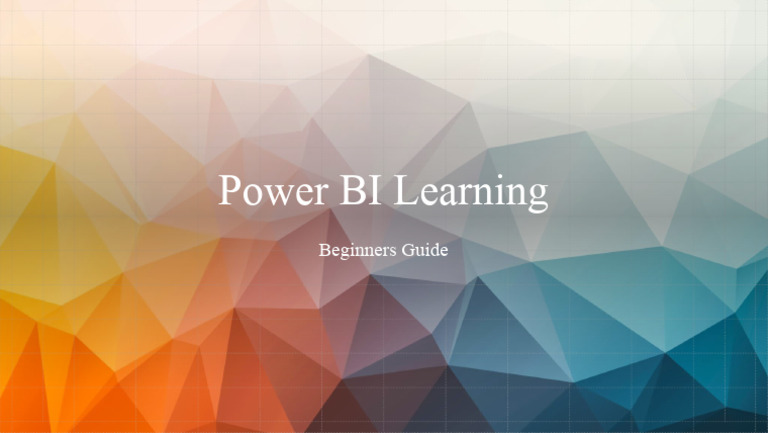 Power BI Learning Beginners Guide 7 | PDF