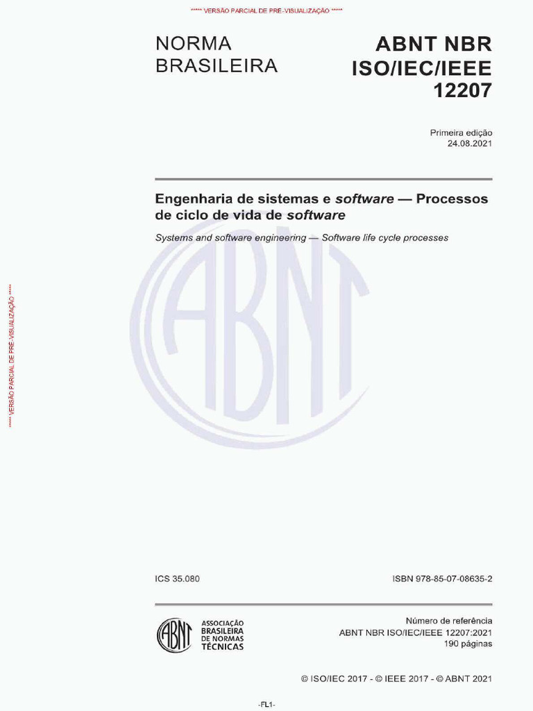 ISO IEC 12207 2021 em Português | PDF