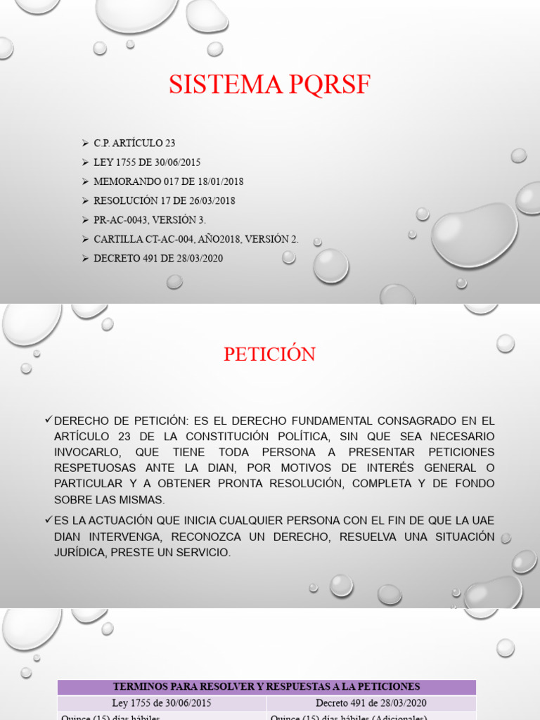 Sistema PQRSF | PDF | Petición | Esfera pública