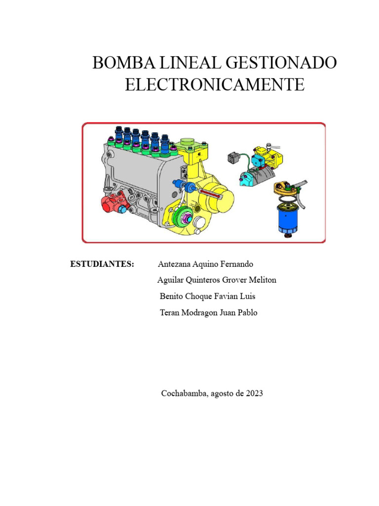 Bomba Lineal | PDF | Inyección de combustible | Acelerador
