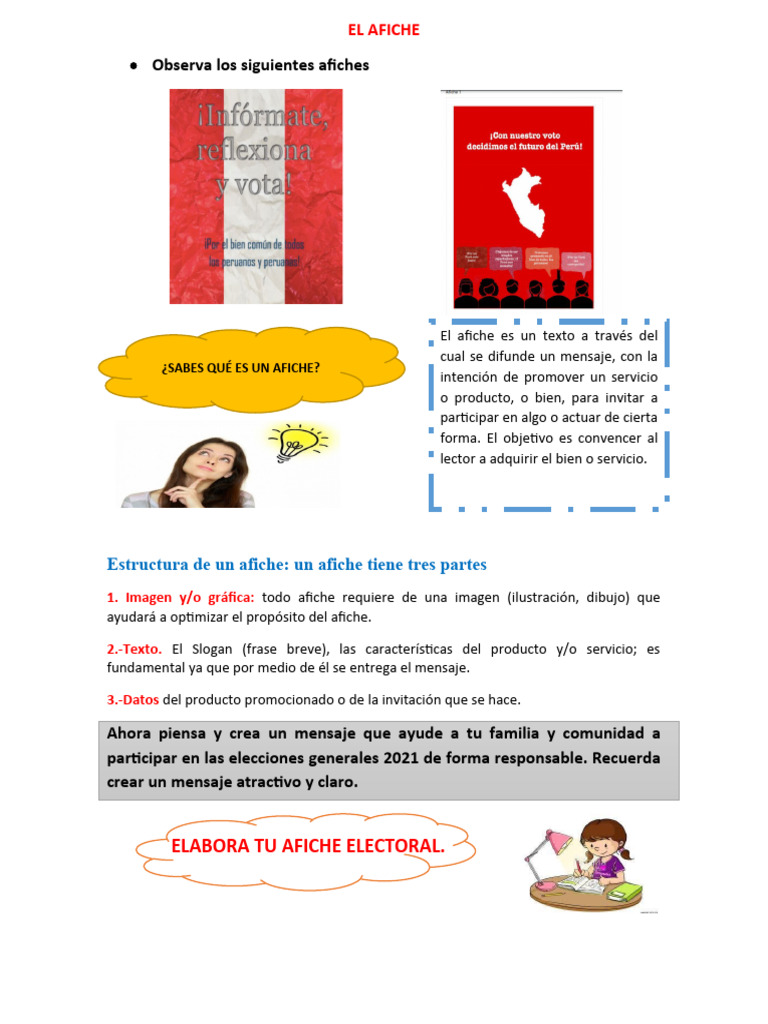 Sesion 1-El Afiche | PDF