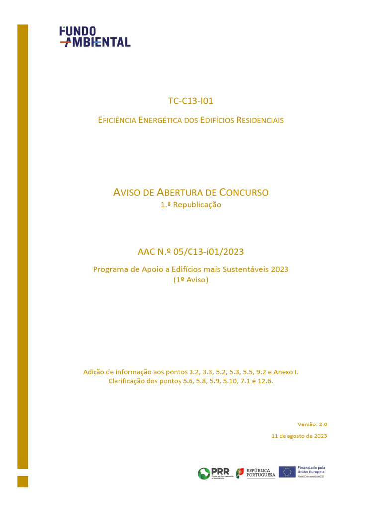 TC-C13-I01 E E E R: Ficiência Nergética Dos Difícios Esidenciais | PDF | Uso eficiente de ...